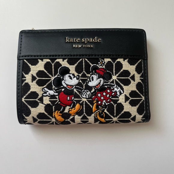 kate spade | Bags | Disney X Kate Spade Mickey Minnie Bifold Wallet Nwt ...